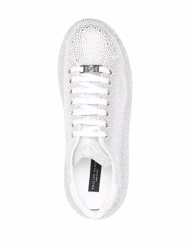 Philipp Plein Crystal-embellished Low Top Sneakers