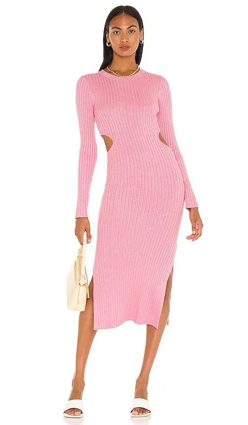 pink ruffle mini dress Women's Molli Mini Dress Baby Pink in Size XL by Outcast main image 0