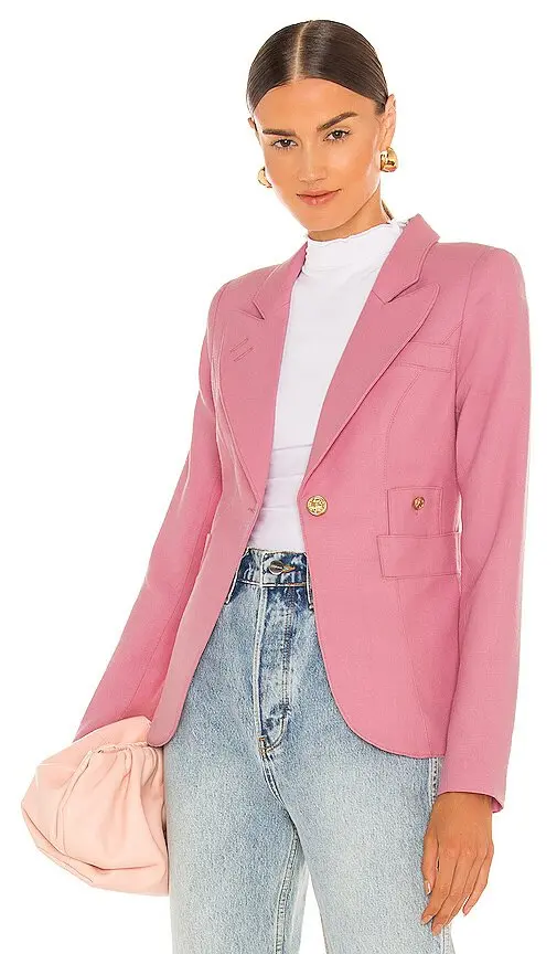 Smythe Classic Duchess Single-breasted Blazer - Rethink Pink