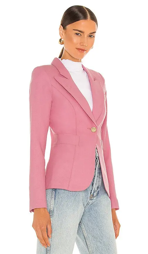 Smythe Classic Duchess Single-breasted Blazer - Rethink Pink