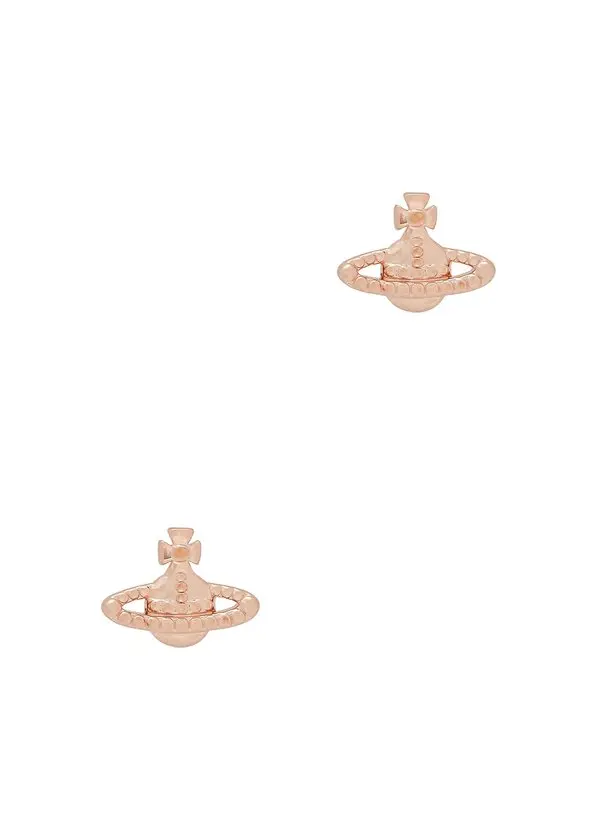 Vivienne Westwood Farah Gold-Tone Orb Earrings - Rose | Editorialist
