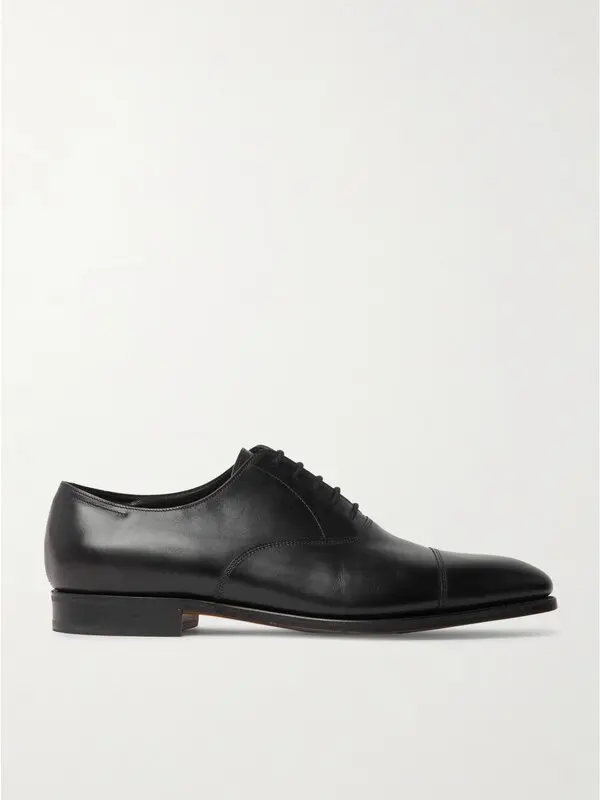 John Lobb City Ii Leather Oxford Shoes - Black