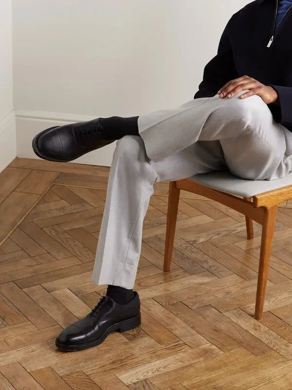John Lobb City Ii Leather Oxford Shoes - Black