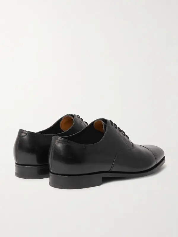 John Lobb City Ii Leather Oxford Shoes - Black