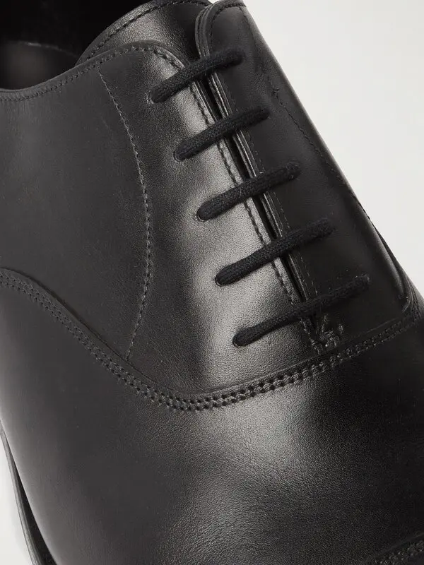 John Lobb City Ii Leather Oxford Shoes - Black