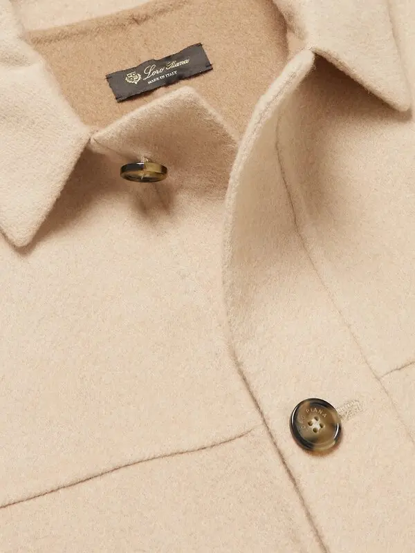 Loro Piana Brent Camel Hair-blend Overshirt