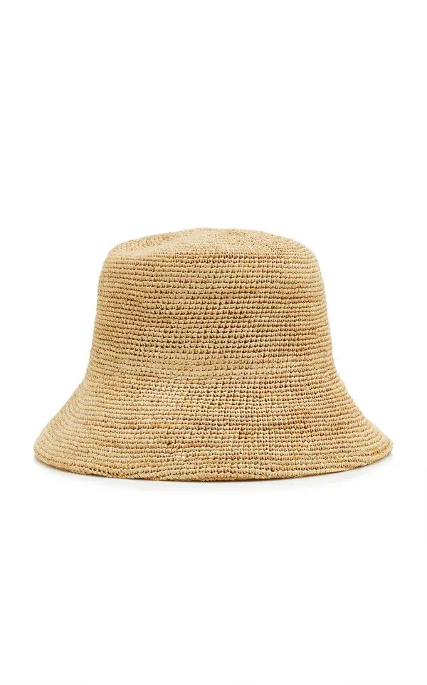 Lack Of Color Inca Raffia Bucket Hat