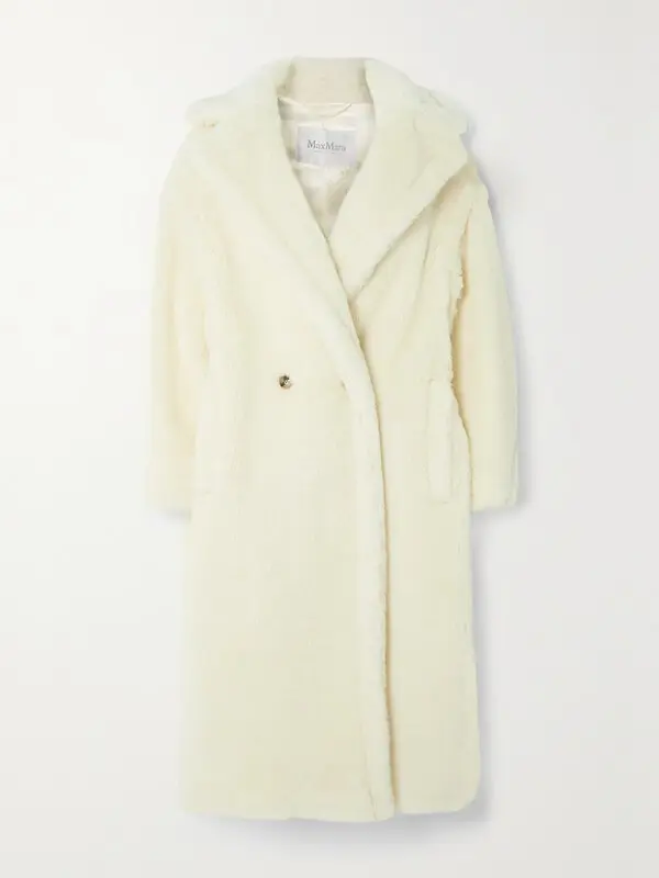 Max Mara Tedgirl Alpaca, Wool And Silk-blend Coat - Neutrals