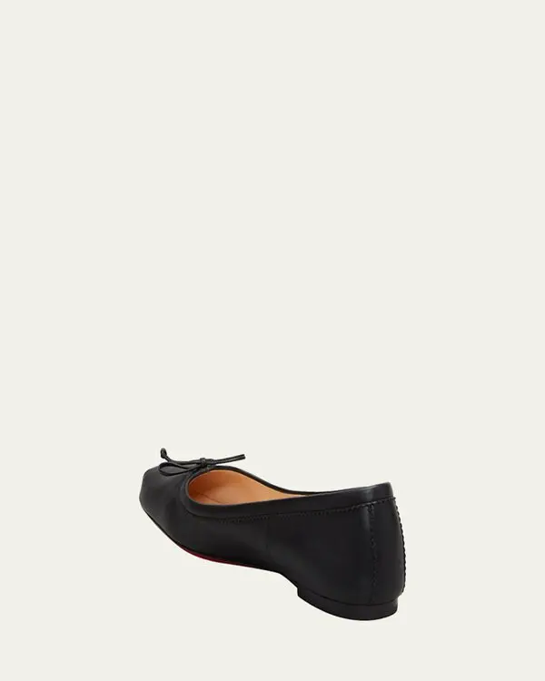 CHRISTIAN LOUBOUTIN Mamadrague Napa Ballerina Flats - Black