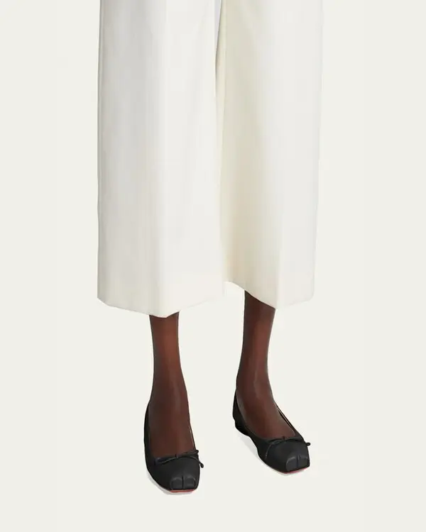 CHRISTIAN LOUBOUTIN Mamadrague Napa Ballerina Flats - Black