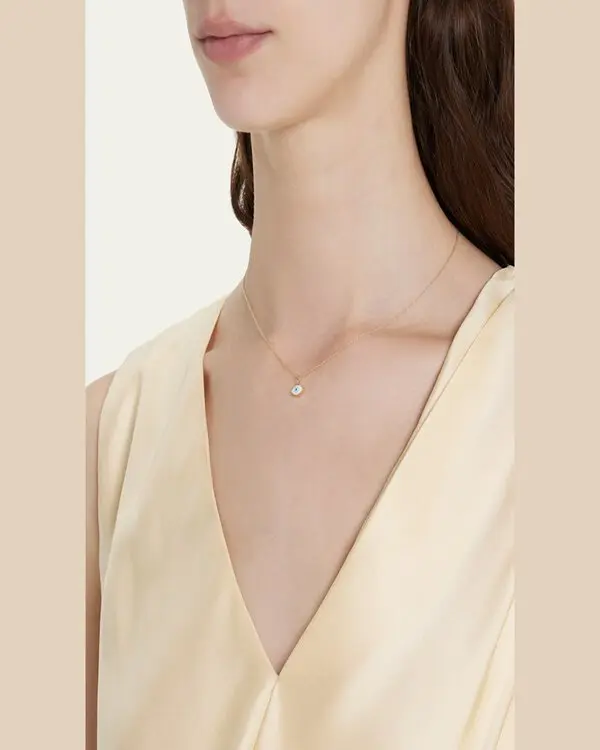 SYDNEY EVAN Medium Enamel Evil Eye Necklace