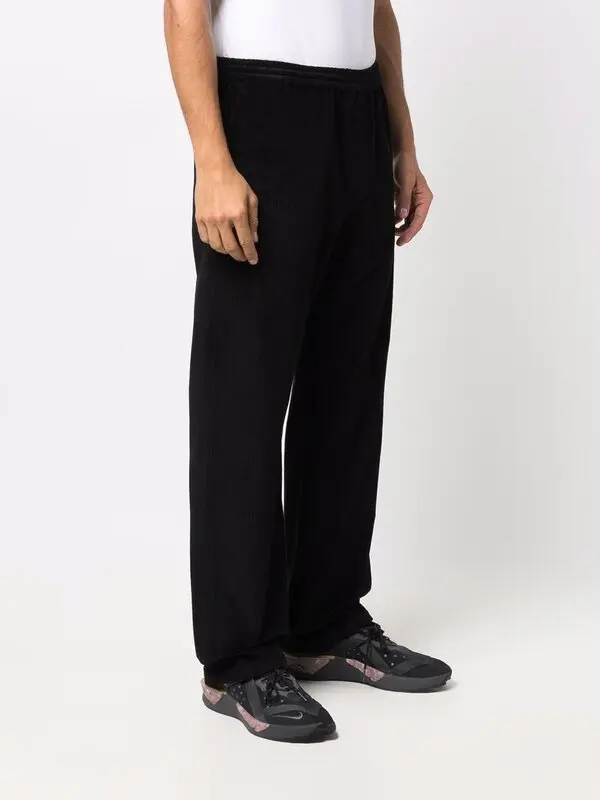 COUNTY OF MILAN Corduroy Embroidered Logo Trousers