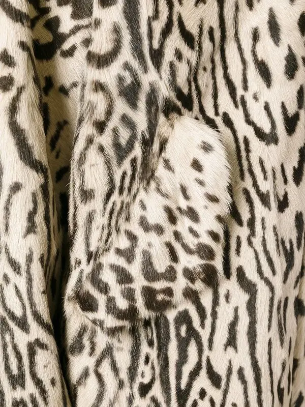 Giambattista Valli Animal Print Wool Coat