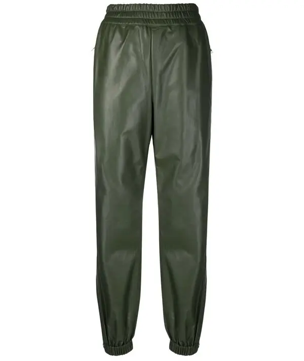 Alexander McQueen Elasticated Leather Joggers