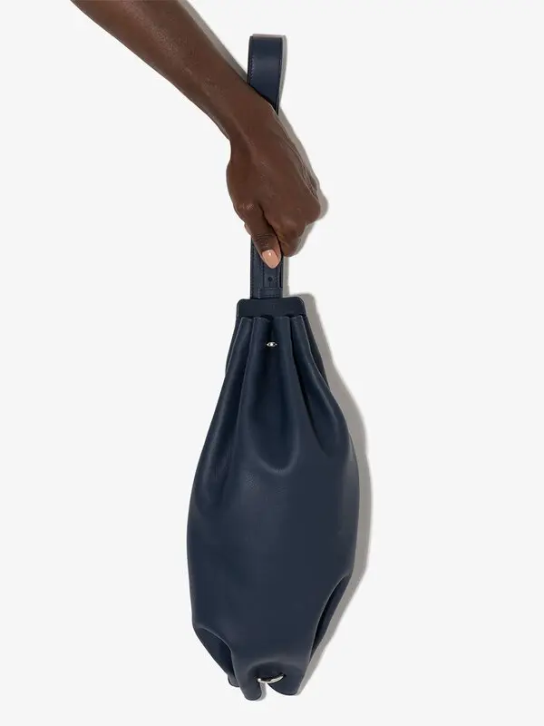 る*る様 Bonastre Ring レザーショルダーバッグ ネイビー クロスボ Bonastre Ring Crossbody Bag In Blue - 40% Off | Editorialist