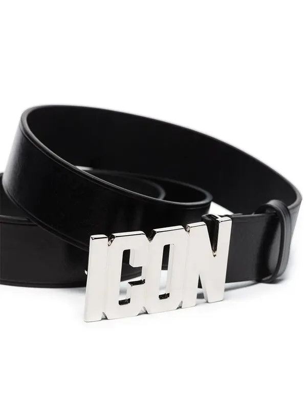 Dsquared2 Icon Plaque Leather Belt