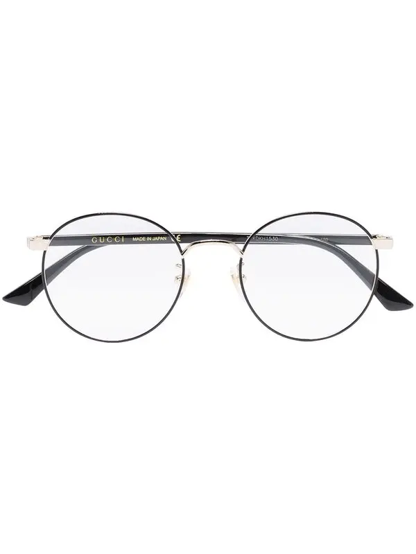 Gucci Oval Frame Glasses - Black