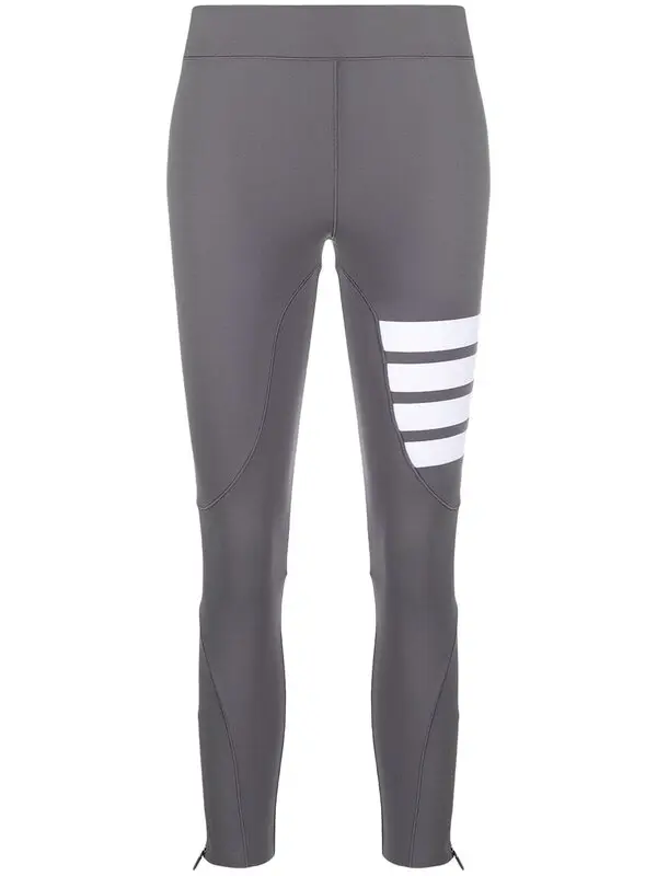 Thom Browne 4-bar Compression Leggings - Grey