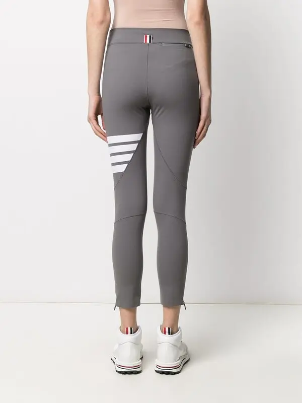 Thom Browne 4-bar Compression Leggings - Grey