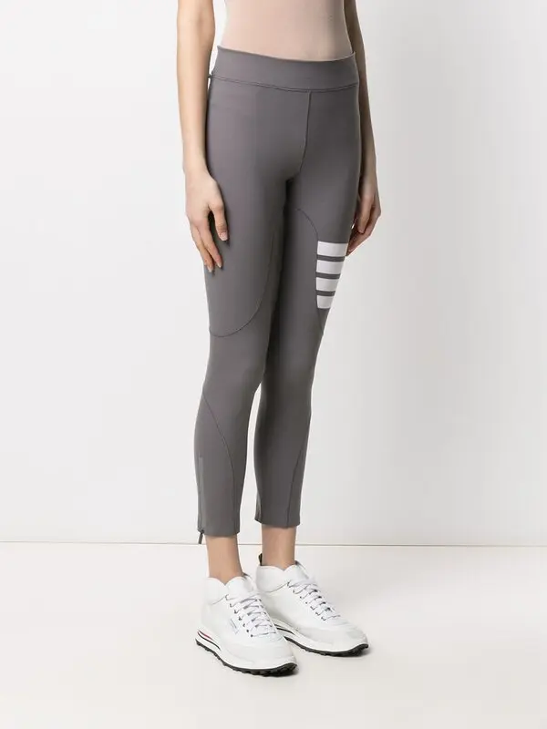 Thom Browne 4-bar Compression Leggings - Grey