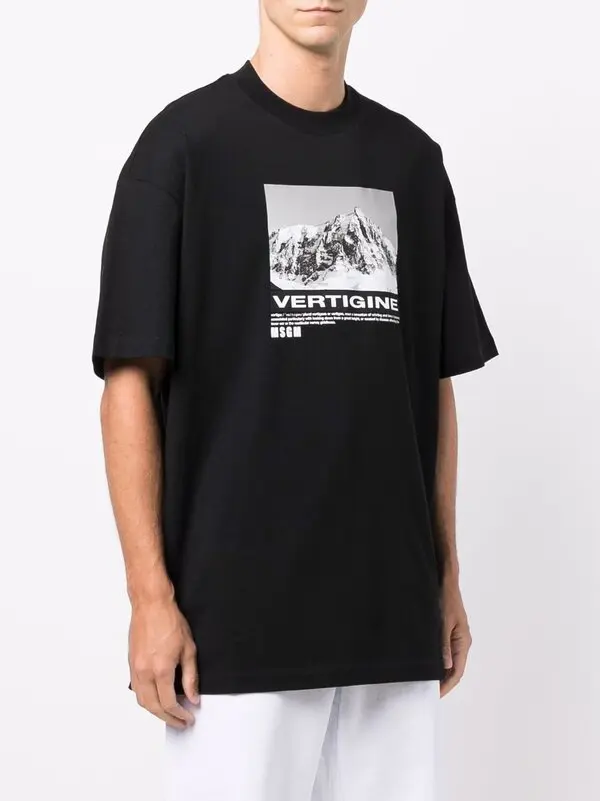 MSGM Vertigine Graphic-print T-shirt