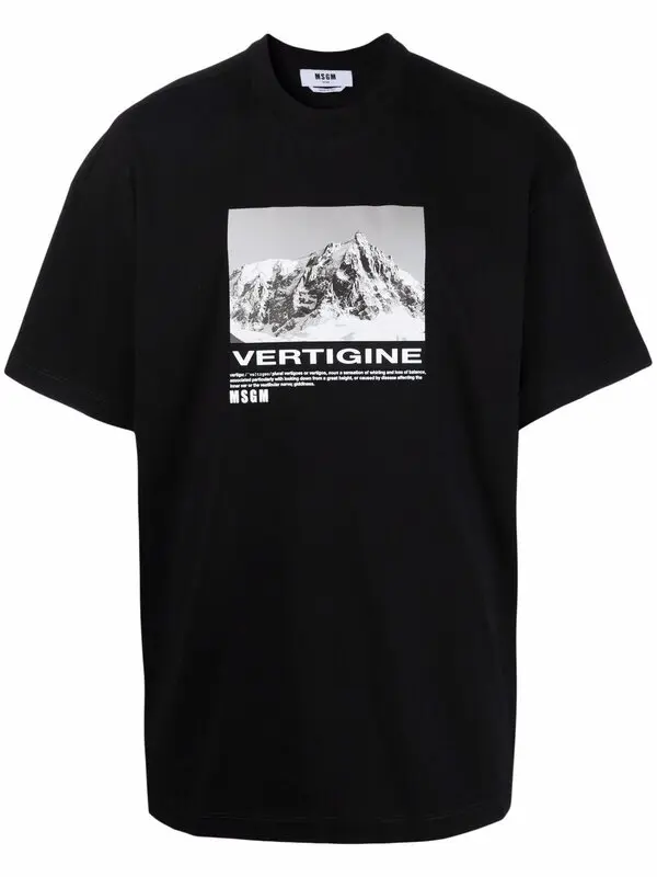 MSGM Vertigine Graphic-print T-shirt