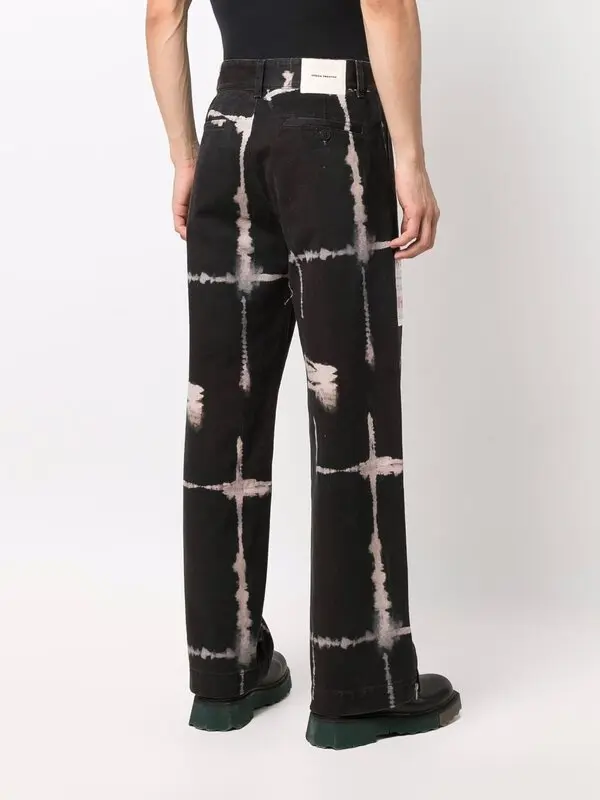 HERON PRESTON チノパン SHIBORI TIE DYE CHINO Heron Preston Shibori Tie-Dye Chino Pants In Black - 50% Off
