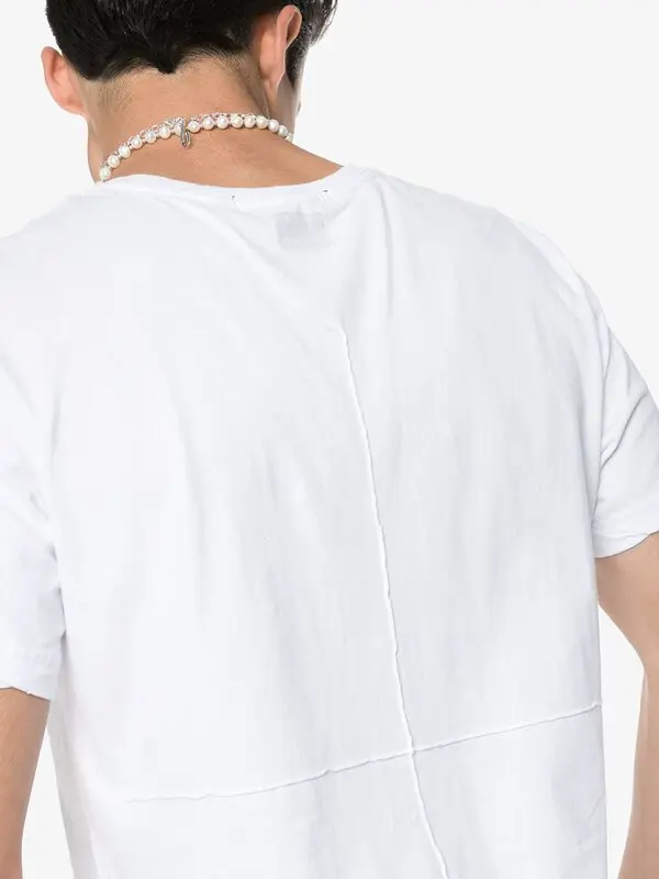 Ksubi Distressed-hem Longline T-shirt