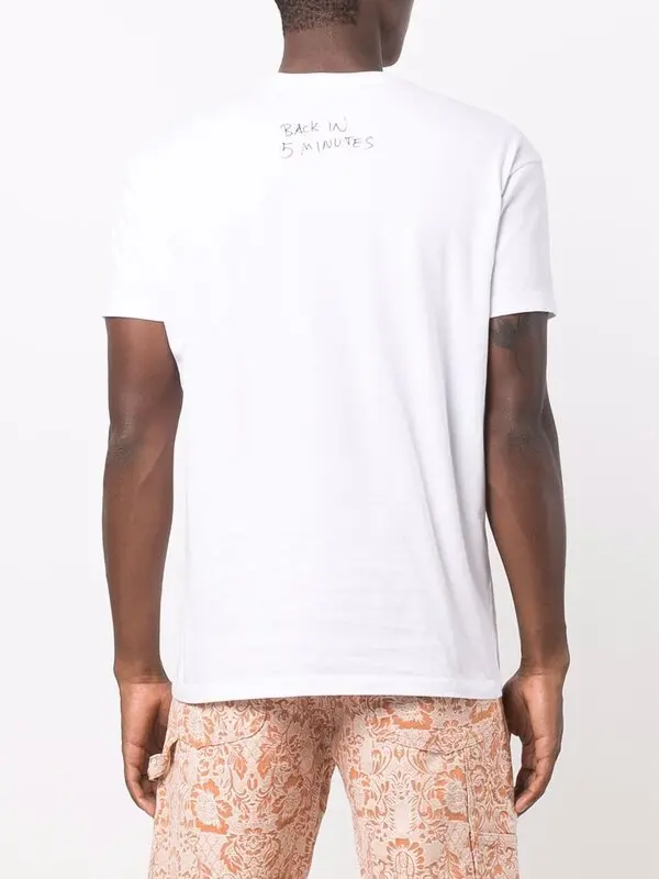 Vivienne Westwood Open 24 Hours Print T-Shirt In White - 23% Off