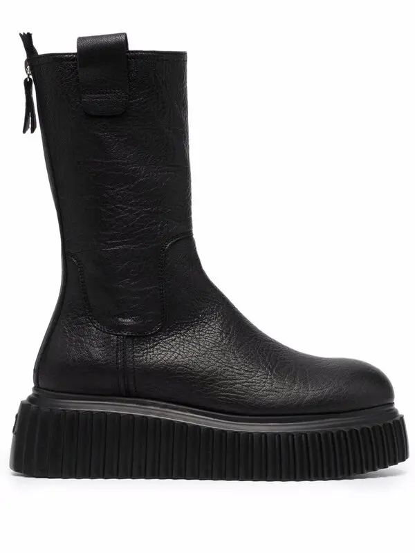 Agl Milagros Platform Boots - Black