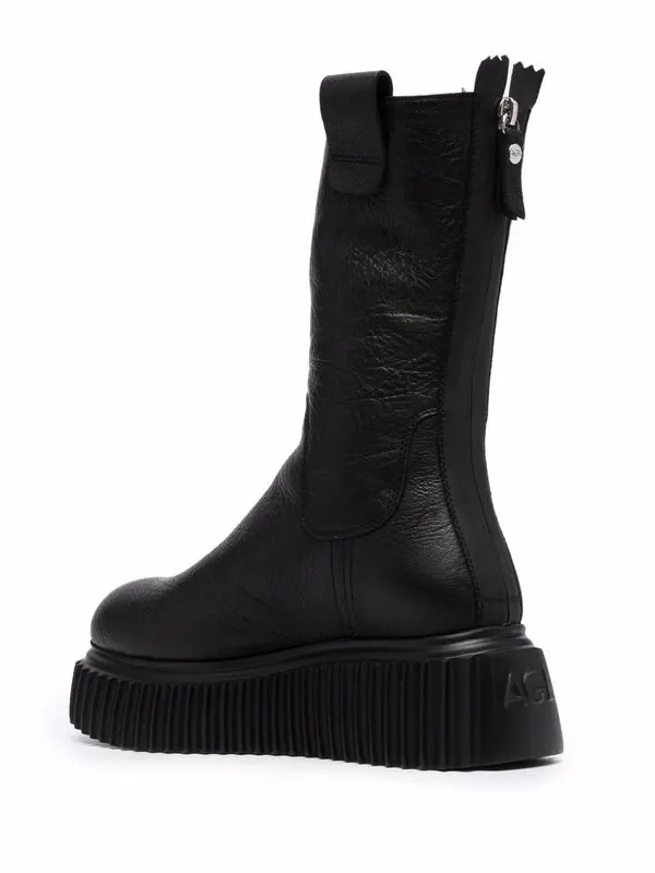 Agl Milagros Platform Boots - Black