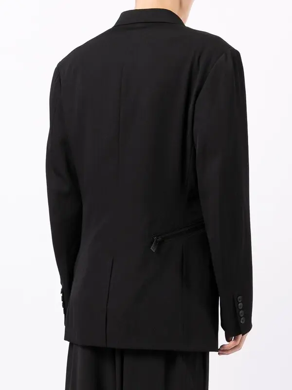 Yohji Yamamoto Zip-detail Cotton Blazer