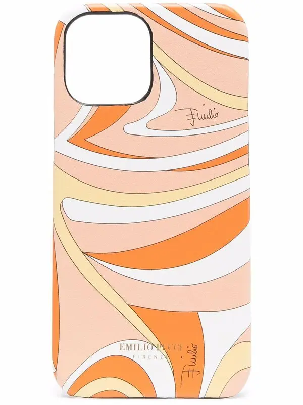 Emilio Pucci Nuages-Print Iphone 12 Pro Max Case In Yellow - 30