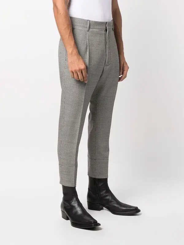 Dsquared2 Houndstooth Cropped Trousers