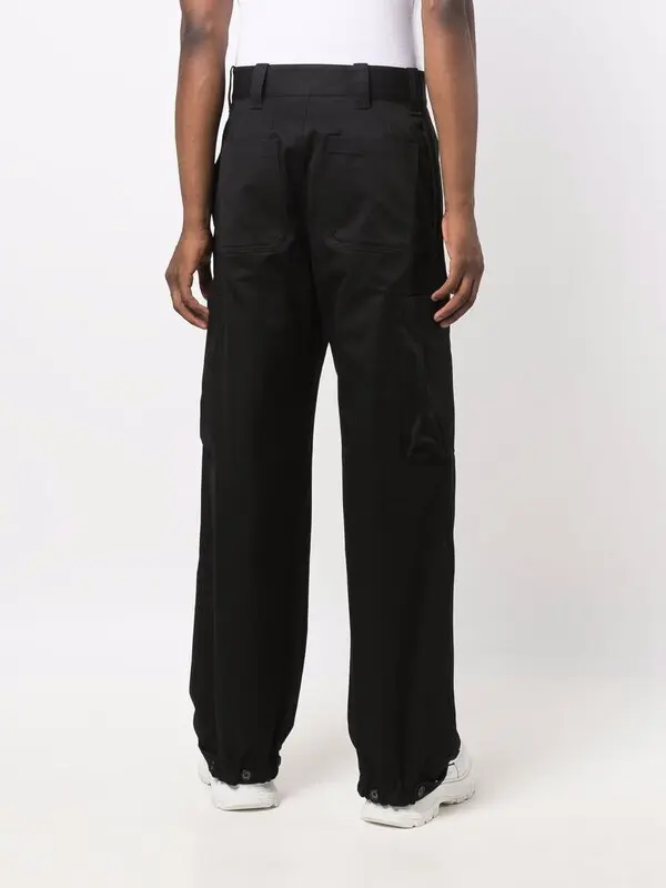 Alexander McQueen Flap-pocket Cotton Trousers