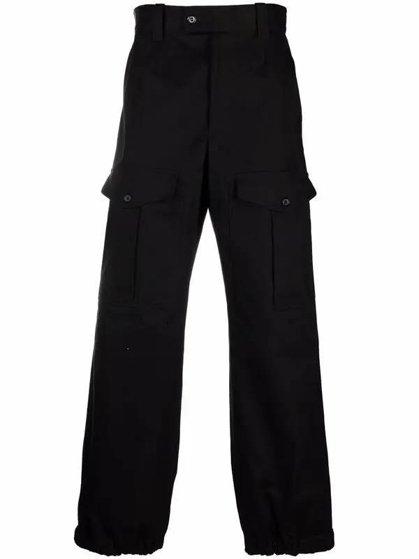 Alexander McQueen Flap-pocket Cotton Trousers