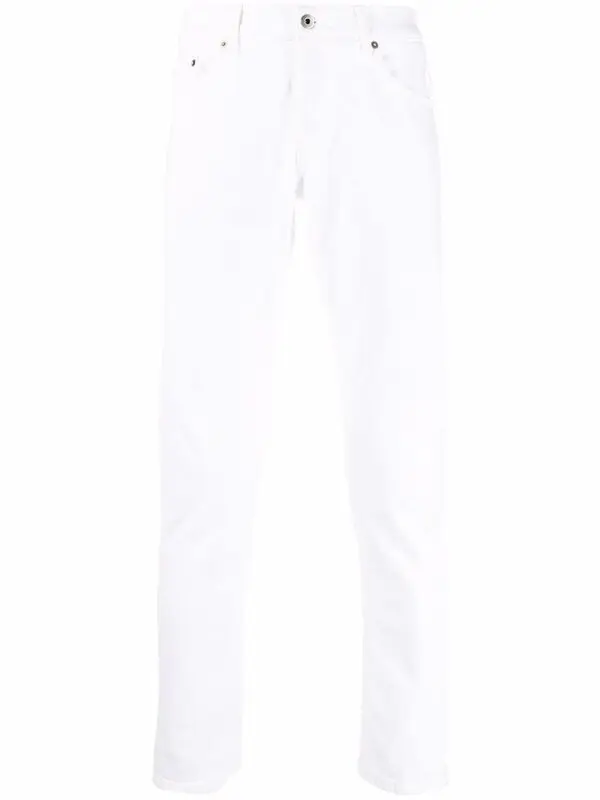 DONDUP High-rise Slim Fit Jeans - White