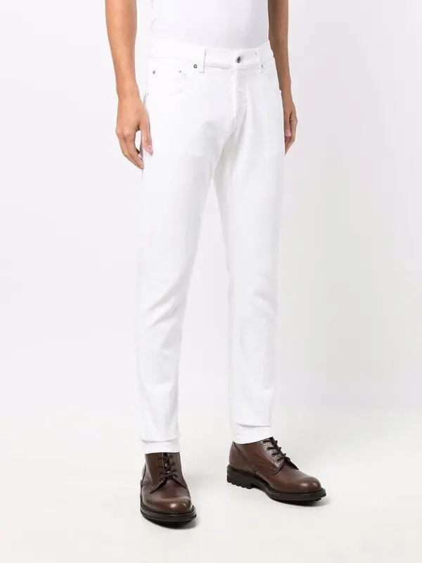 DONDUP High-rise Slim Fit Jeans - White