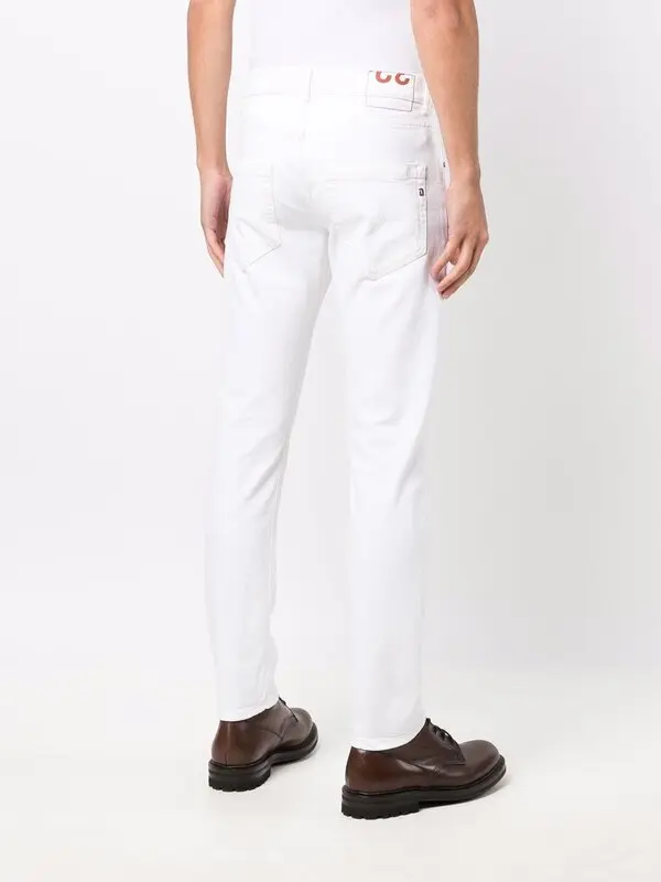DONDUP High-rise Slim Fit Jeans - White