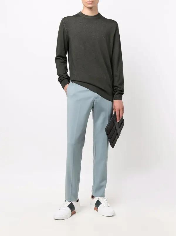 Etro Embroidered-logo Jumper - Green