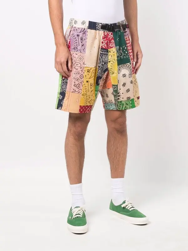 Readymade Patchwork Bandana Print Shorts - Neutrals