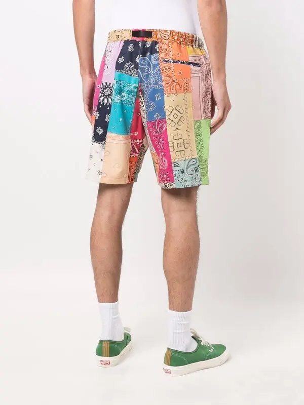 Readymade Patchwork Bandana Print Shorts - Neutrals