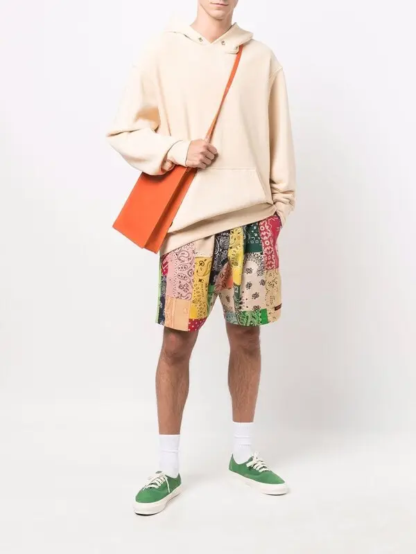 Readymade Patchwork Bandana Print Shorts - Neutrals