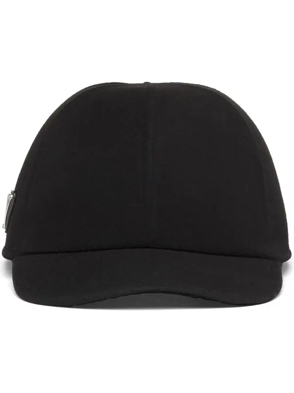 Prada Wool-felt Baseball Cap - Black