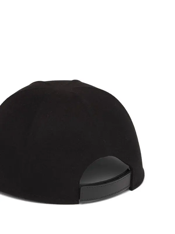 Prada Wool-felt Baseball Cap - Black