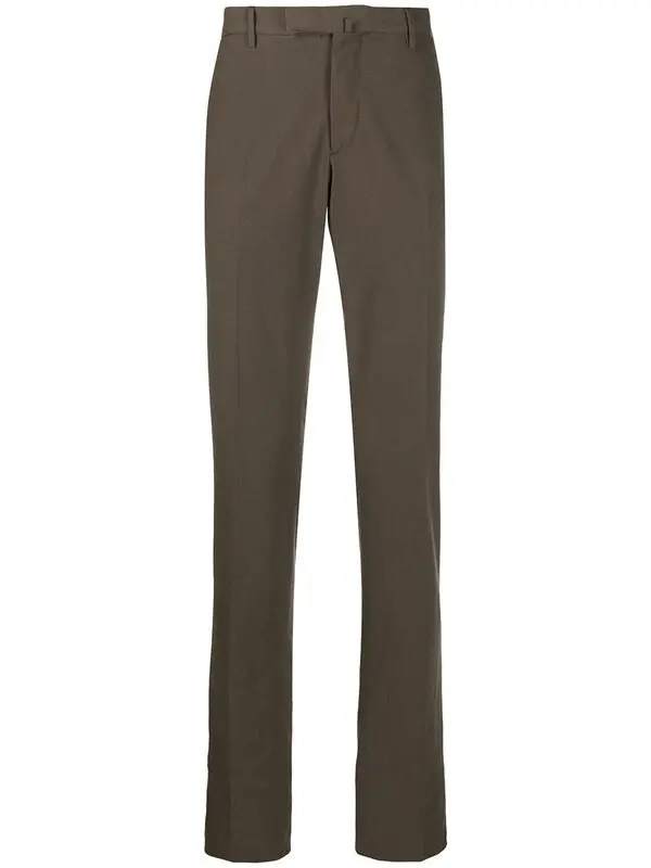 Incotex Tailored Straight Leg Trousers - Brown