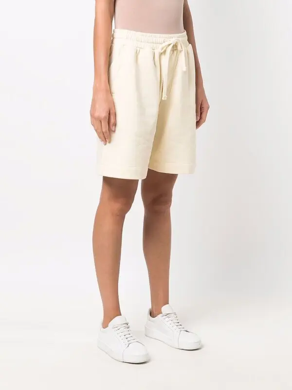 Nanushka Embroidered Logo Organic Cotton Shorts