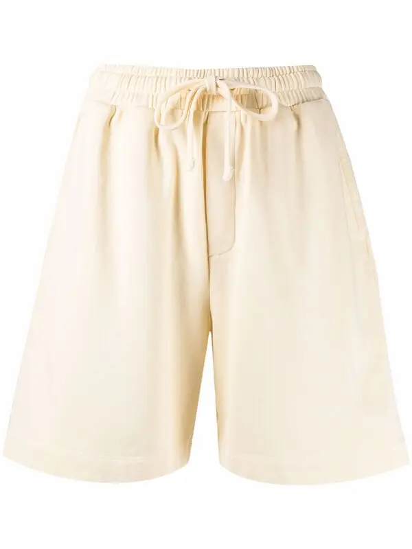 Nanushka Embroidered Logo Organic Cotton Shorts
