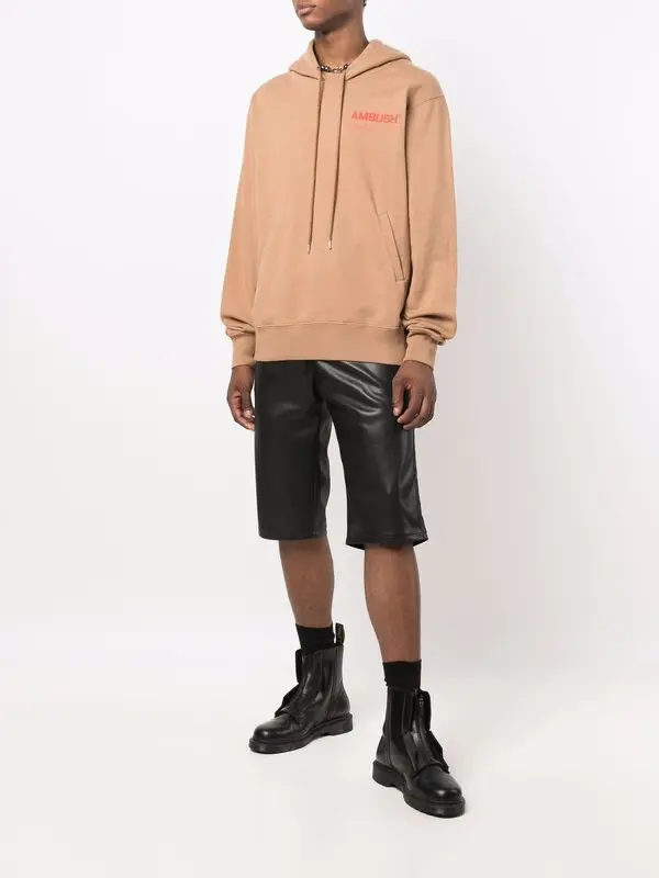 AMBUSH Logo-print Hoodie - Neutrals