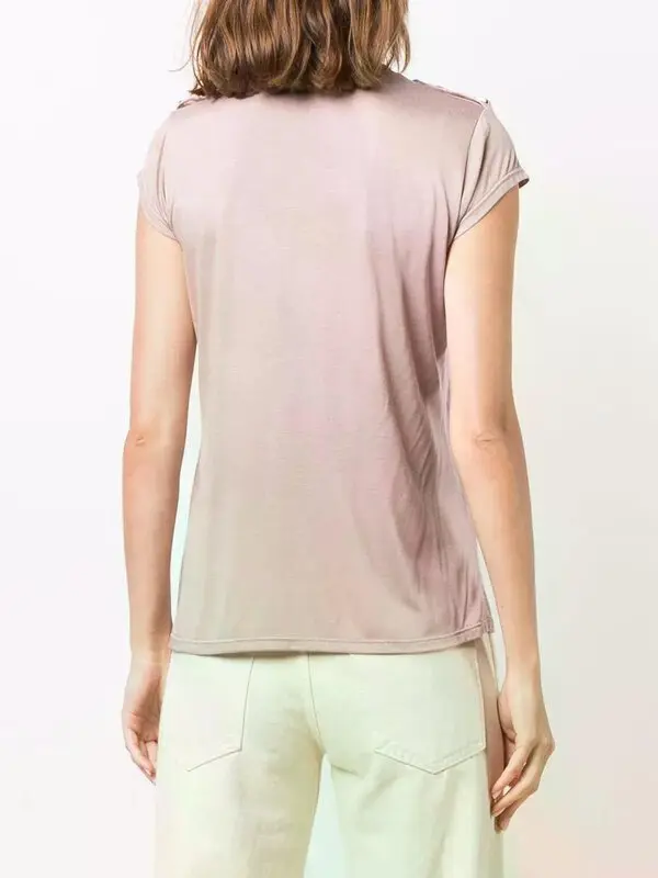 Elisabetta Franchi Chain Detail V-neck T-shirt